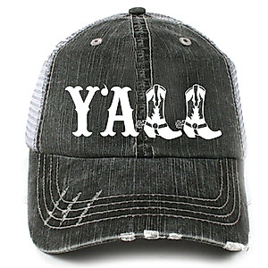 KATYDID Y'all Southern Country Women's Trucker Hat Cap White