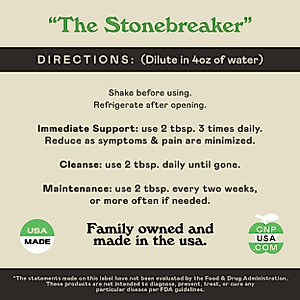 Organic Chanca Piedra Concentrate & Extract 16oz - Phyllanthus Niruri - Natural Liquid Stone Breaker & Crusher Tincture