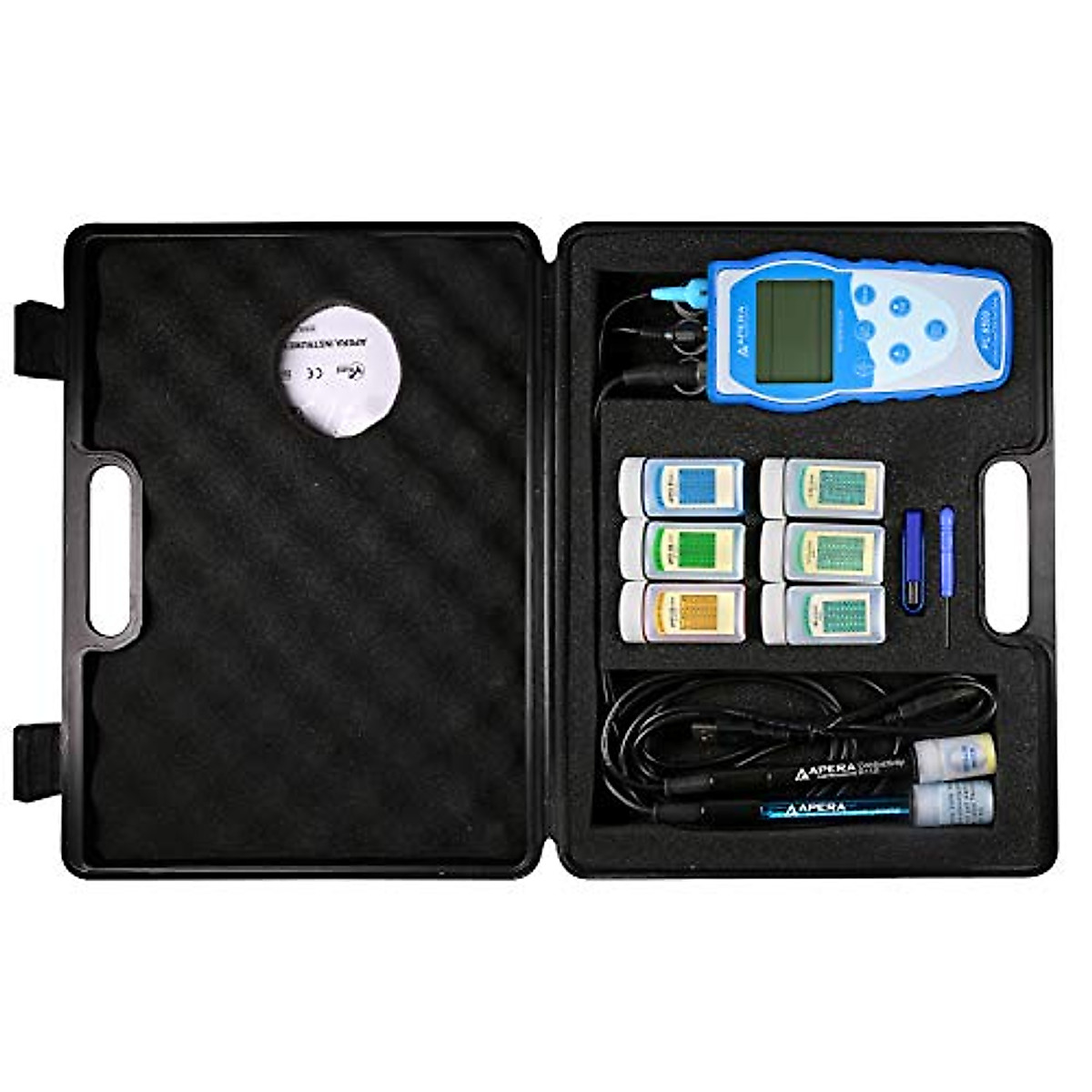 Apera Instruments Premium Series PC8500 Portable Handheld pH/Conductivity Meter Kit (AI5524)