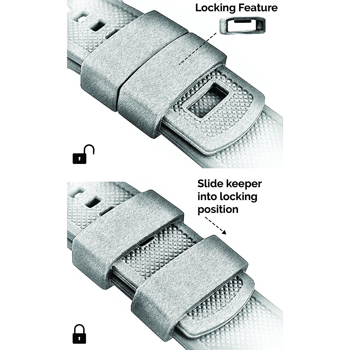 BARTON WATCH BANDS Quick Release Elite Silicone Watch Bands, Black Top/Crimson Red Bottom, 22mm