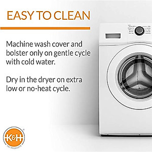 K&H PET PRODUCTS EZ Mount Kitty Sill Deluxe with Bolster Window Sill Cat Bed, Cat Window Hammock, Sturdy Cat Window Perch, Cat Window Bed Cat Furniture, Cat Hammock for Window Cat Perch - Chocolate