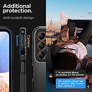 Spigen Rugged Armor Designed for Galaxy A14 5G Case (2023) - Matte Black