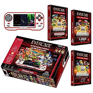 Evercade Premium Pack [EU] Includes 3 Cartridges: Atari Volume 1, Namco Museum Volume 1, and Interplay Volume 1