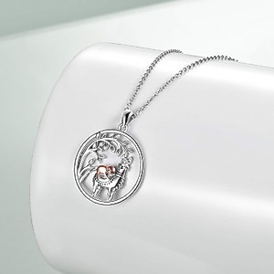 ONEFINITY Sloth Llama Necklace Sterling Silver Sloth Llama Pendant Necklaces for Women Jewelry Gifts