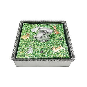 Mariposa Bunny Napkin Weight, One Size, Silver