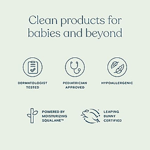 Pipette Baby Lotion - New & Improved Formula, Hydration & Natural Moisture of Baby's Delicate Skin, Renewable Plant-Derived Squalane, Rose + Geranium Aroma, 5.7 fl oz