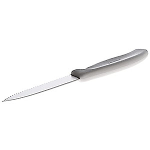 Victorinox Paring Serrated Spear Point Large Polypropylene Handle, White, 4"