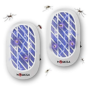 2 Packs Indoor Mosquito Zapper - Bug Zapper Indoor - Indoor Mosquito Trap - Indoor Mosquito Killer - Electronic Insect Killer with Blue Lights - Indoor Bug Zapper for Home - Zapper Mosquito