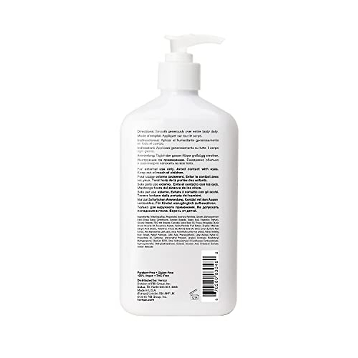 HEMPZ Body Lotion - Vanilla & Ginger Daily Moisturizing Cream, Shea Butter Hand and Body Moisturizer - Hemp Lotion - Skin Care Products, Hemp Seed Oil - 17 oz.