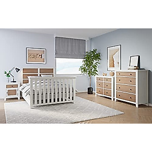 Child Craft Ocean Grove 4-in-1 Convertible Crib, Converts from Crib to Toddler Bed, Day Bed and Full Bed