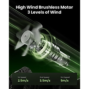 Gaiatop Portable Camping Fan with LED Lantern, 4000mAh 8-Inch Rechargeable Outdoor Tent Fan, 360° Head Rotation, 3 Speed and Quiet Battery Operated USB Desk Fan for Indoor Outdoor Travel Black