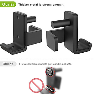 Kipika J-Hooks - Heavy Duty Steel Hooks for 2" x 2" Square Tube Power Cages with 1’’ Hole - Set of 2