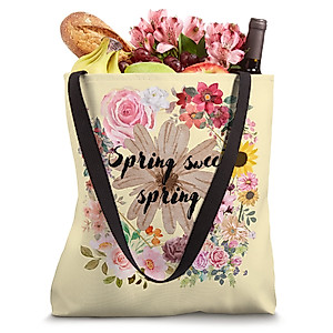 Floral Sweet Yellow Fashion Tote Bag