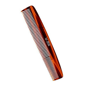 ZEUS Handmade Saw-Cut 2-in-1 Beard Comb – 7.5” Mustache & Beard Comb (Traditional) C11