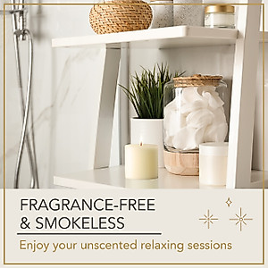 Melt Candle Pillar Candles, 3 Pack - Unscented Candles for Home, Church, Weddings, & More - 3" x 3", Ivory