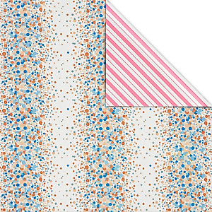 American Greetings 175 sq. ft. Reversible Wrapping Paper for Birthdays, Weddings, Bridal Showers, Baby Showers and All Occasions, Multicolored Polka Dots (1 Roll, 30 in x 70 ft.)