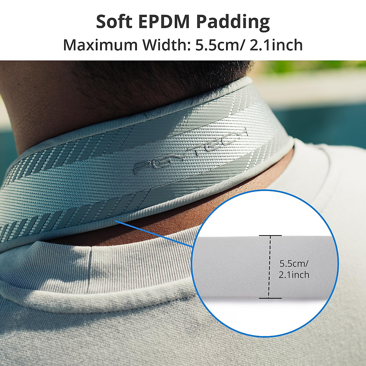 PGYTECH 2.1" Wide Camera Shoulder Strap with Quick Release Plate Wide Camera Neck Straps Long for Photographers Adjustable for DSLR SLR (Night Black)