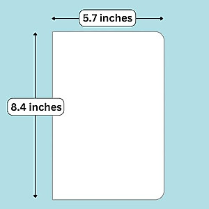 RICCO BELLO Undated Weekly Planner To Do Notebook | Faux Leather Hardcover, for Work, School, Home with Pen Loop, Bookmark, Band Closure, Storage Pocket, 5.7 x 8.4 Inches (Black)