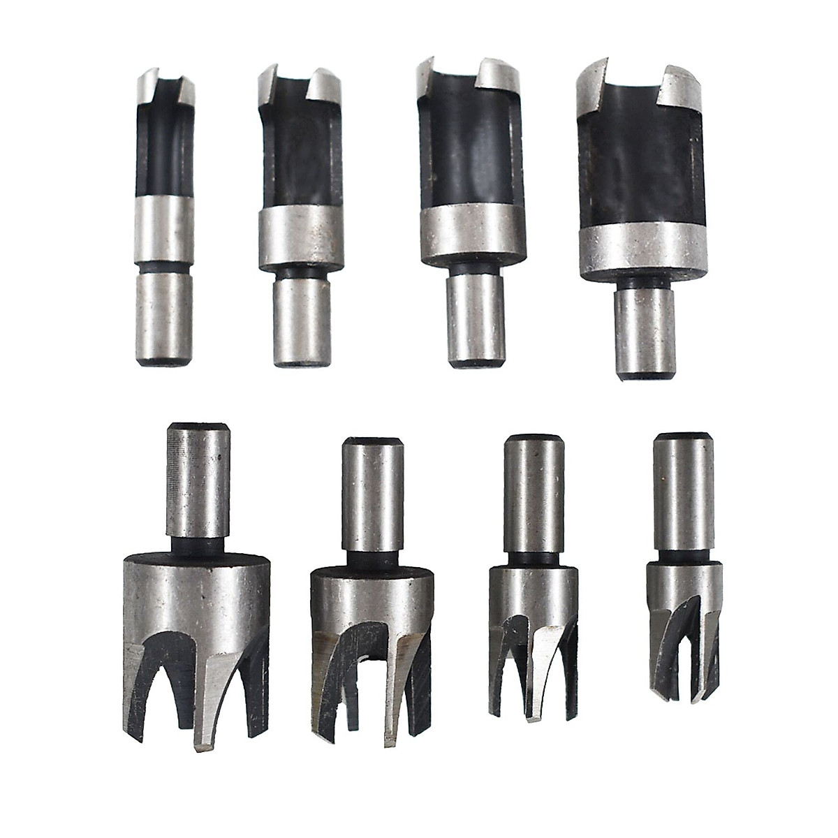 8Pcs Wood Plug Cutter Metric Carbon Steel Straight and Taper Claw Drill Bit Set Woodworking Hole Saw Cutting 6MM 10MM 13MM 16MM