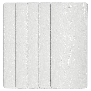 DALIX Palm White Vertical Blind Texture Slats Sliding Door 82.5 Qty 5 Pack