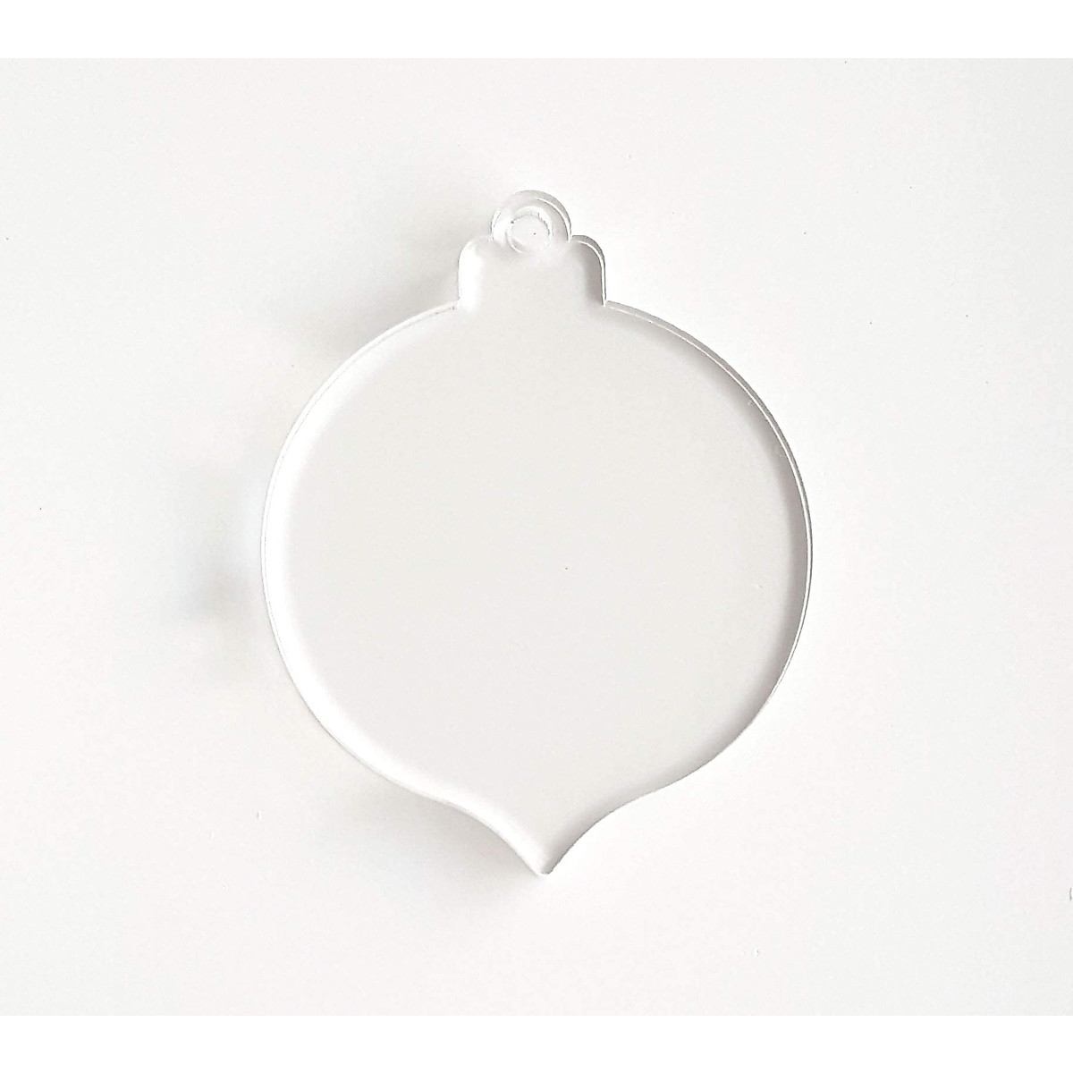 Soto Laser Cutting 25 Acrylic Christmas Ornaments Blanks Night 1/8" Thick Clear (4")