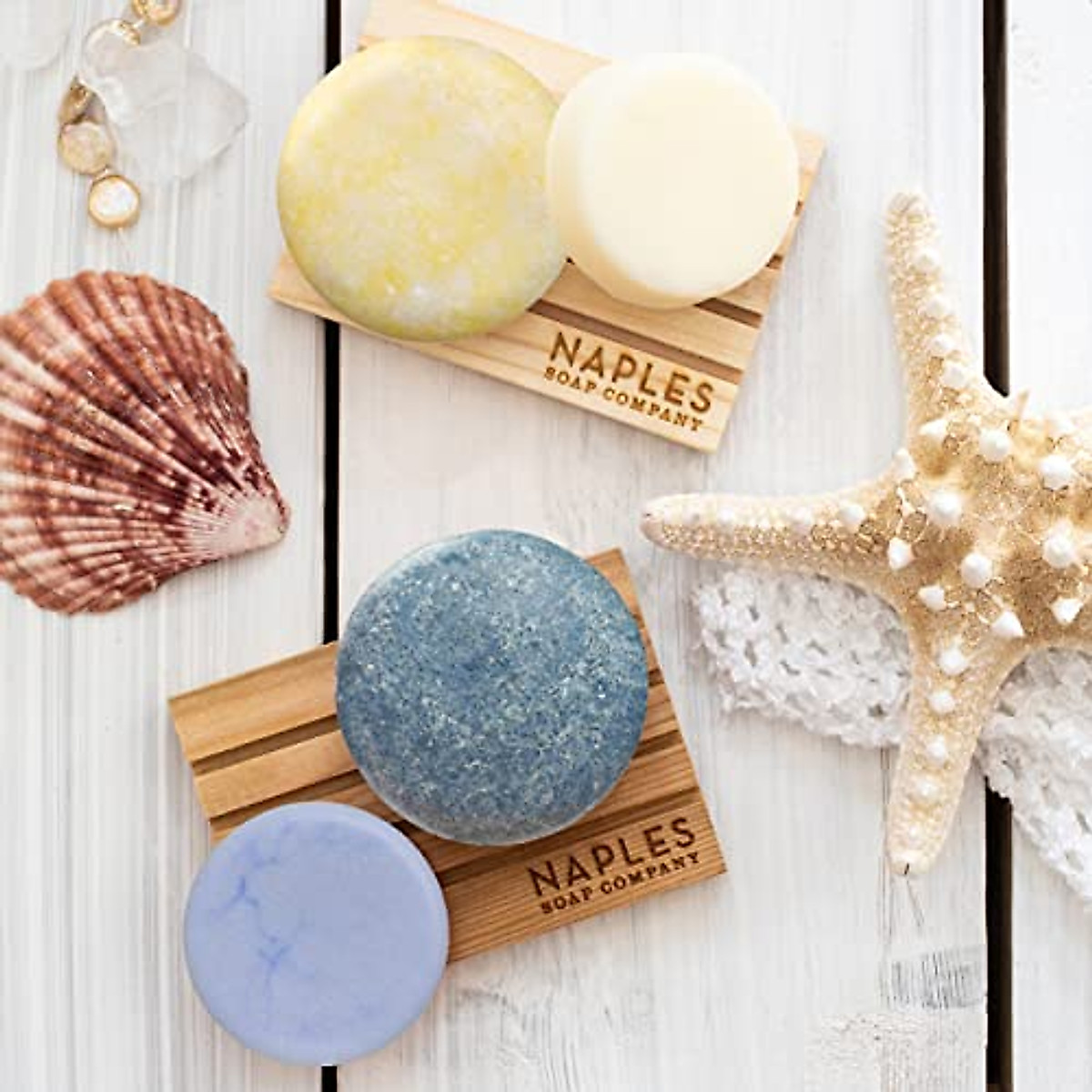 Naples Soap Company Solid Shampoo Bar for All Hair Types – Eco-Friendly, Free of Parabens, Alcohol, Pthalates – Handmade, pH Balanced, Hydrating Haircare, Lasts 50-75 Uses – Boyfriend, 1.75 oz