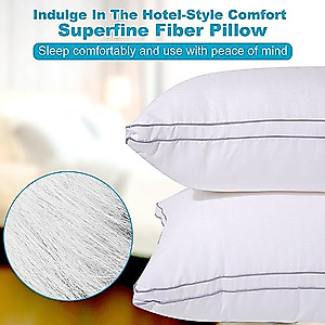 iMAYEON Pillows King Size Set of 2, Hotel Collection King Pillows 2 Pack for Sleeping, King Size Pillows Fluffy Down Alternative Pillow for Back, Stomach or Side Sleepers
