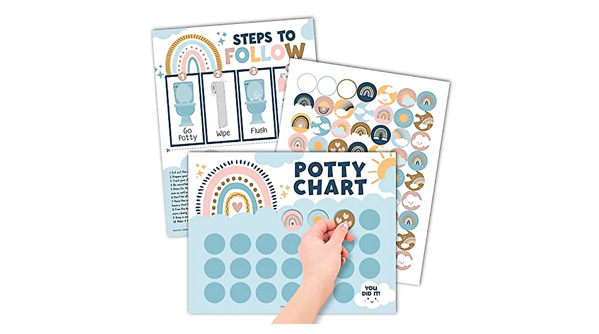 Fun Potty Training Chart for Girls | Hadley Designs