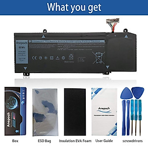 Anepoch 1F22N Laptop Battery Replacement for Dell Alienware 2018 M15 G5 15 5590 G7 7790 7590 ALW15M-D1735R R2 R1 2019 M17 Series XRGXX HYWXJ 0HYWXJ JJPFK 8622M 15.2V 60Wh 3750mAh