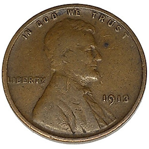 1913 P Lincoln Wheat Penny Good