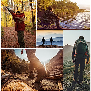 Men's Relaxed Fit Cargo Pants,Outdoors Wild Military Army Camo Combat Work Pants with 8 Pockets Army Camo 34-US 32