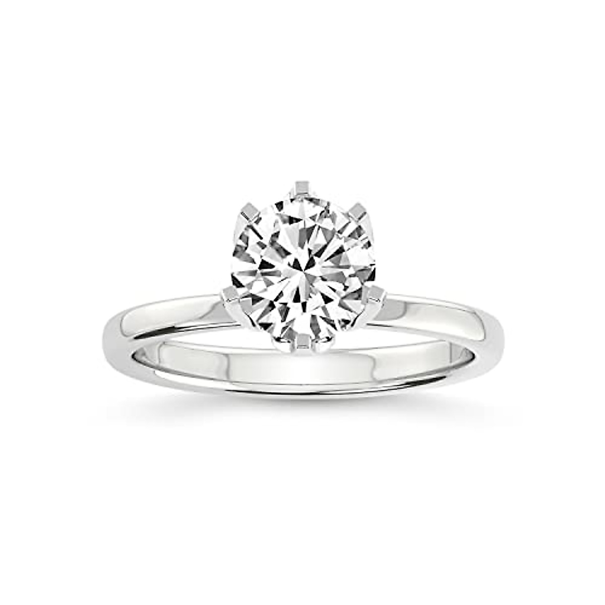 FRIENDLY DIAMONDS 1 Ct - 5 Ct IGI Certified Lab Grown Diamond Ring | 14K Or 18K White, Yellow Or Rose Gold | Blooming Petal Secret Halo Ring Valentine's Day Gift For Her | FG-VS1-VS2 Quality, 1.10 ct,