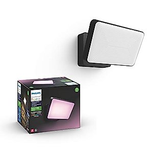Philips Hue Discover Outdoor White & Color Ambiance Smart Floodlight (Hue Hub Required, Smart Light Works with Alexa, Apple Homekit and Google Assistant)