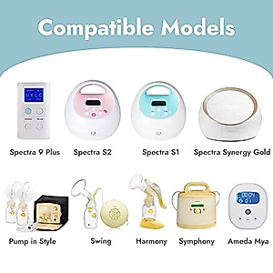 [6-Count] Papablic Duckbill Valves for Spectra and Medela, Replaceable Duckbill Valves for Spectra S1 Spectra S2 valves and Medela Pump in Style, BPA/DEHP Free