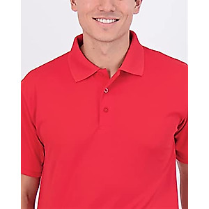 3 Pack:Mens Quick Dry Fit Polo Shirt Short Sleeve Golf Tennis Clothing Active Wear Athletic Performance Tech Sports Essentials Moisture Wicking Casual Dri-Fit T Shirts,Set 6-XXL