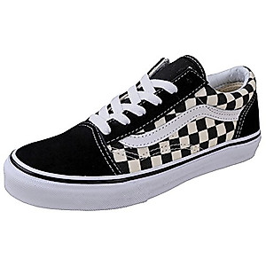 Vans Kids K Old Skool Primary Check Black White, 3 Little Kid