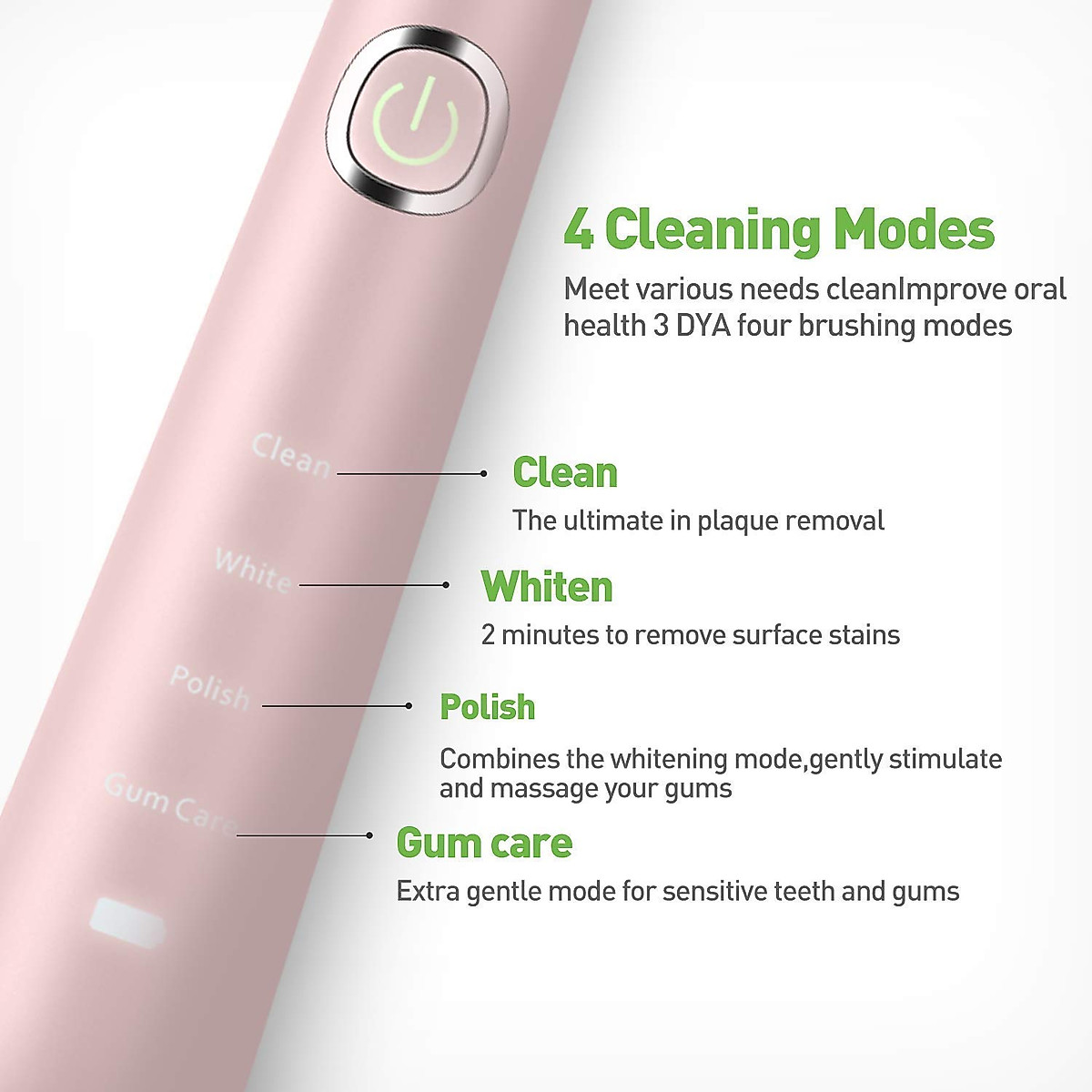 PHILIPS Sonicare DiamondClean Holiday Family Bundle - Electric Rechargeable Power Toothbrush Soft Bristles Oral Care Gum Clean 5-Modes Travel Case Glass Charger Pink/White + Sponge Cloth