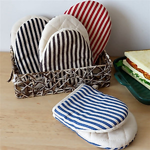 1Pc Oven Glove Super Soft Heat Resistant Cotton Cooking Baking Glove Anti-Scald Pot Holder for Home Baking Glove for Dorm