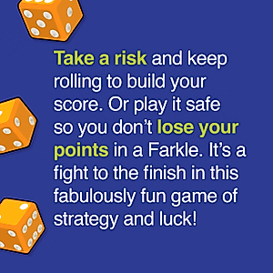 PlayMonster Farkle Classic Dice Game - Family Game Night - Easy to Travel - Ages 8+