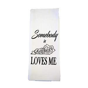 Somebody in Kentucky Loves Me Tea Towel