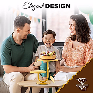 Gold Wedding Cake Stand 10/8", Dessert Table Display Set with Spatula, Cake Stands for Dessert Table, Multipurpose Cake Holder, Cup Cake Tier Stand, Cupcake Stand, Dessert Plate, Dessert Stand