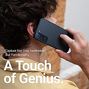 𝑻𝙊𝙍𝙍𝘼𝙎 Slim Fit Samsung Galaxy S22 Case, Incredibly Thin Slim Velvety Touch Secure Grip Hard PC Cover Designed for Samsung S22 Case 5G, Space Black