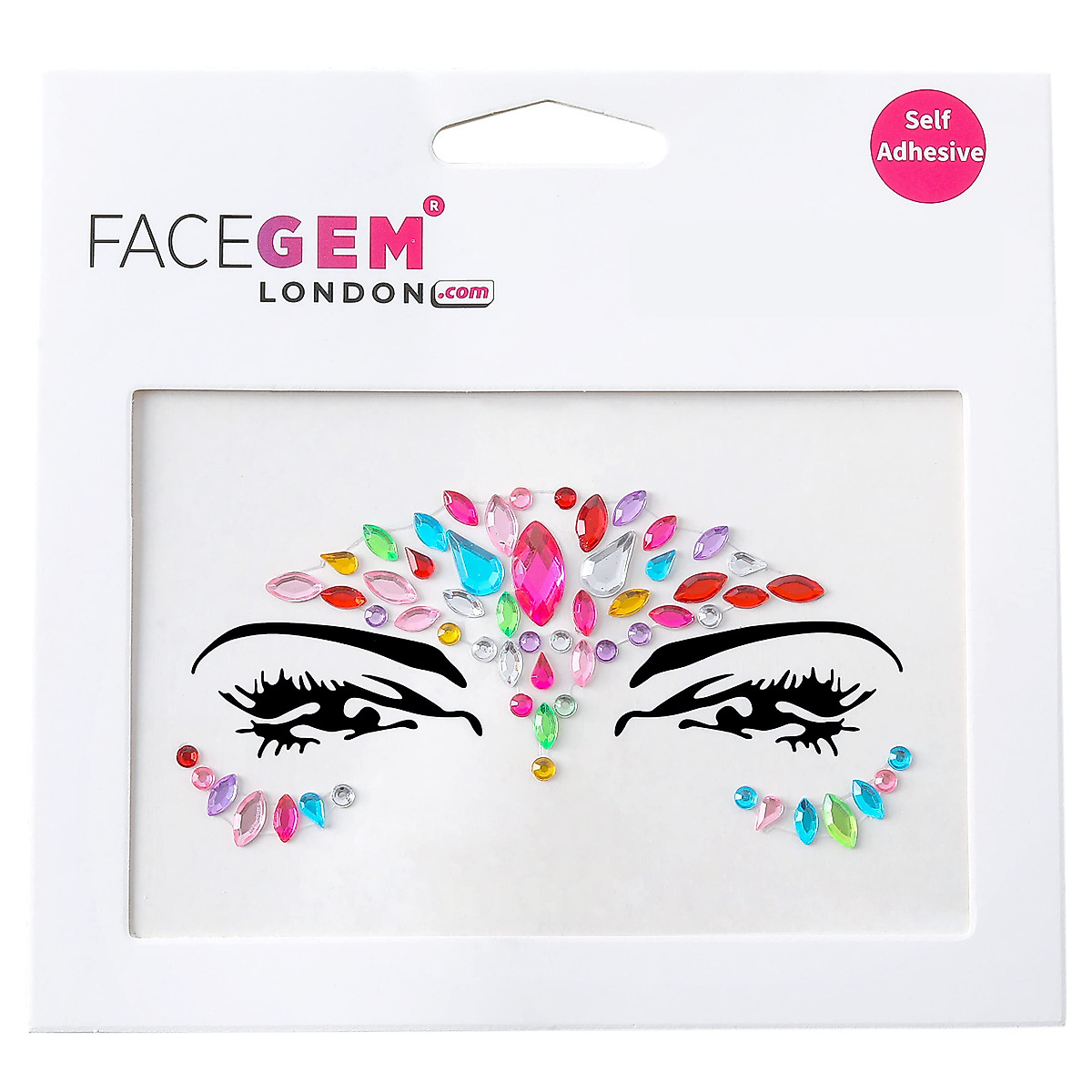 32 PCS Face Gems (RANDOM DESIGNS) Self- Adhesive Glitter Jewel Tattoo Sticker Festival Gems Rave Party Body Make Up C2ZAKMIX-A