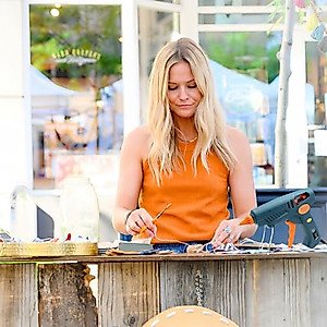 Hot Glue Gun Full Size, 60W/100W Hot Glue Gun kit with 28pcs Glue Sticks,90s Fast Preheating Gluegun,Melting Glue Gun Set for Crafts School DIY Arts Home Quick Repairs