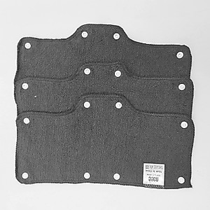 Dark Gray Sweatband for Hardhat Washable Velvet Terry Cotton Hard Hat Liner NAEE snap on (3pcs)