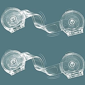 5Pcs Child Safety Locks Baby Safety Lock Transparent Child Safety Cupboard Door Lock for Fridge Cabinets Drawers Toilet Easy Install No Tools Needed