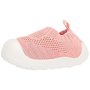 Gerber Unisex Baby Baby Toddler Boy and Girl Stretchy Knit Slip-On Sneaker Pink 6-9 Months