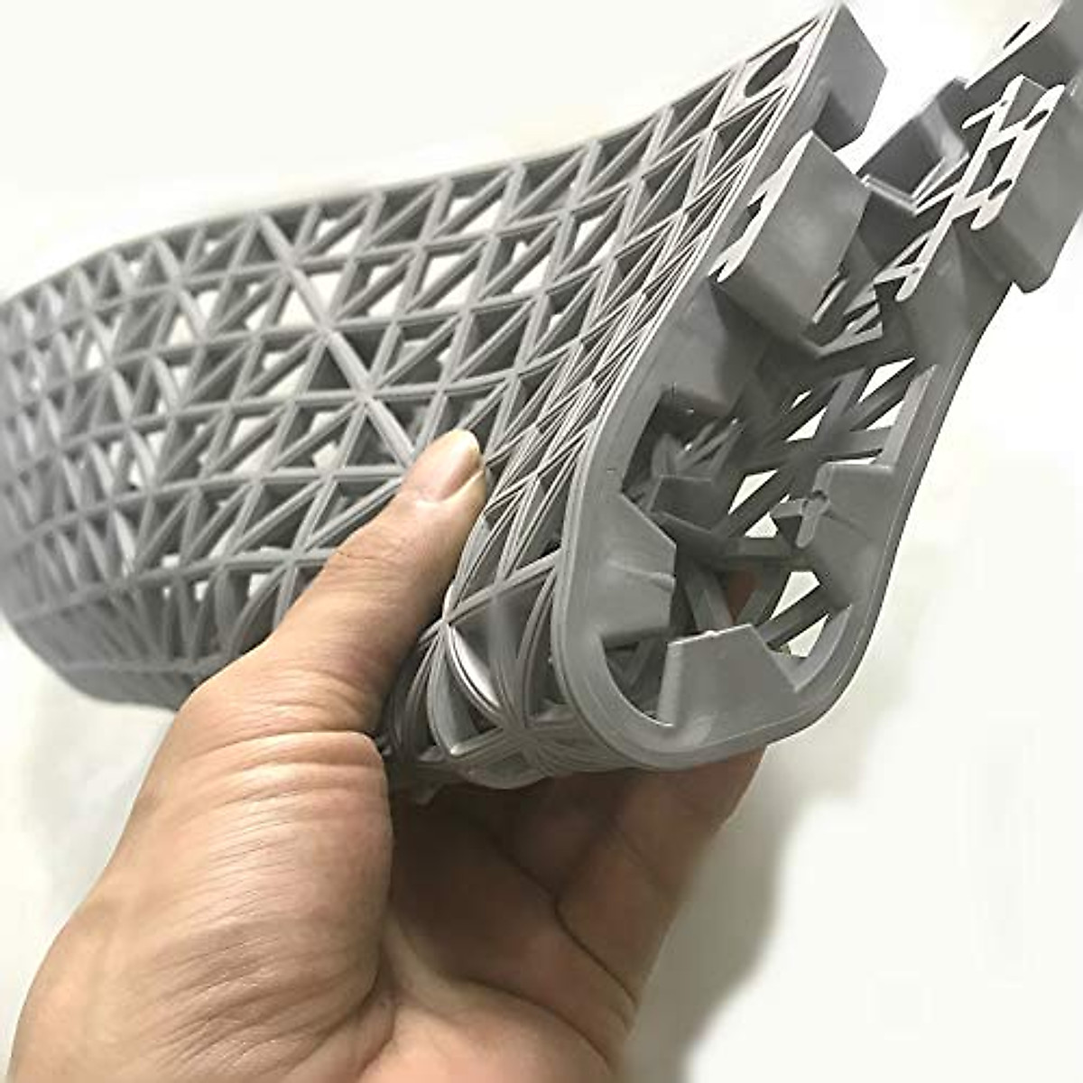 12 Pack Modular Interlocking Cushion 11.5" x 11.5" Mat Floor Tile Mats Drain Pool Patio Balcony Yard Pet Area Washer Pad(Gray)