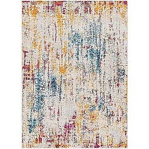 Livabliss Hezel Modern Abstract Area Rug,6'7" x 9',Multi