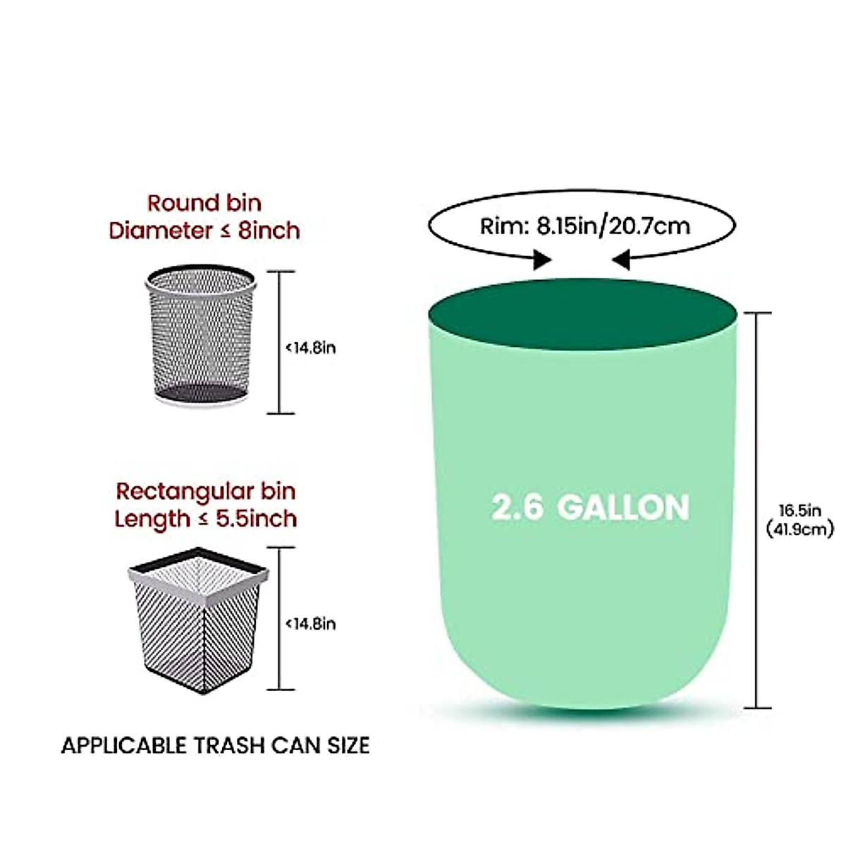 SQUEEZE master 43Gallon Large Compost Tumbler Bin -Outdoor Garden Rotating-with 100% 2.6Gallon/ 9.8 Liter-100 Counts Compostable Trash Bags